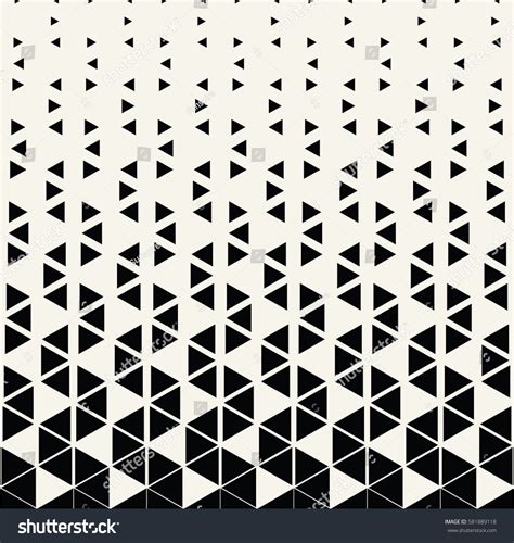Abstract Geometric Halftone Triangle Gradient Pattern Stock Vector Royalty Free 581889118
