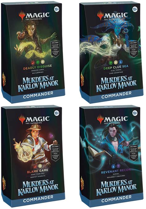 Magic The Gathering Murders At Karlov Manor Commander Deck Display 4