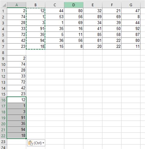 Copy Table To One Column In Excel Easy Methods