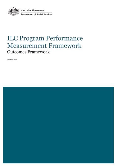 Ilc Outcomes Framework Australian Government Department Of Health Disability And Ageing