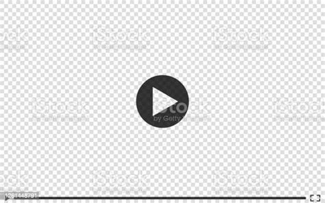 비디오 플레이어 투명 모형 배경 비디오 플레이어 일러스트에서 벡터 플레이 화면 프레임에 대한 스톡 벡터 아트 및 기타 이미지 프레임 검은색 공란 Istock