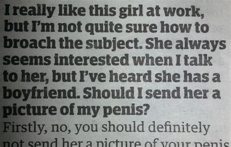 Sexual Advice Column Unexpected