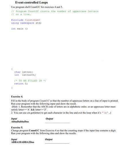 Solved Exercise 3 Use The Program Shell Below To Implement A