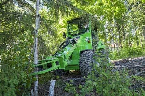 Tree Shear Attachment For Land Clearing With Avant Mini Loader