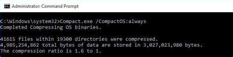 How To Enable Compact Os Feature In Windows 10