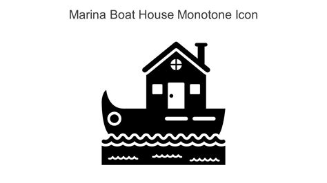 Marina Boat House Monotone Icon In Powerpoint Pptx Png And Editable Eps Format Ppt Sample