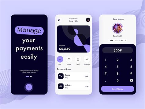 finance app ui on behance