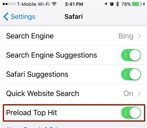 How To Save Data Usage By Turning Off Web Page Preloading In Safari On