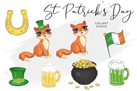 Cute St Patrick S Day Illustrations Graphic By Collartstudio Creative Fabrica