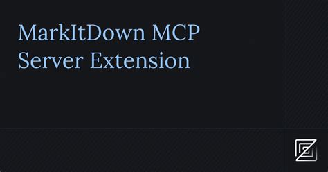 Markitdown Mcp Server — Zed Extension