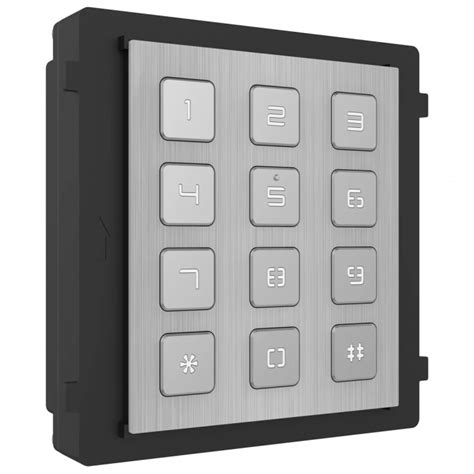 Hikvision Modular Intercom Keypad Module Stainless Steel Loyal Security