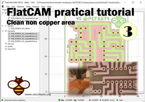 Flatcam Practical Tutorial Clean Non Copper Area Part 3 Renzo