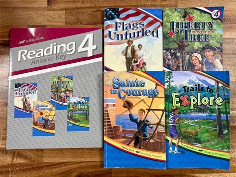 Abeka Grade 4 Reading Curriculum Set With Answer Key Complete Set Of