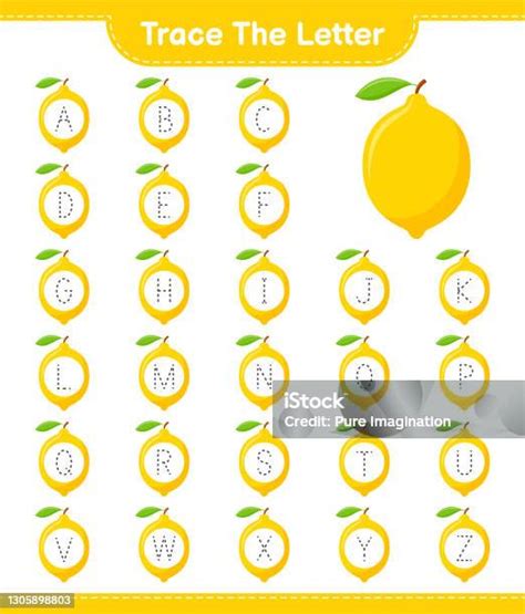 숫자를 추적합니다 레몬으로 숫자를 추적 교육 어린이 게임 인쇄 워크 시트 벡터 일러스트레이션 0명에 대한 스톡 벡터 아트 및 기타 이미지 Istock