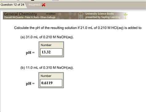 solved calculate the ph of the resulting solution if 21 0 ml
