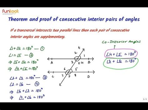 Proving Vertical Angles With Transversals