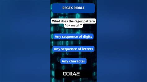 Crack The Code Quiz Time Unveil The Mystery Behind Regex Pattern D