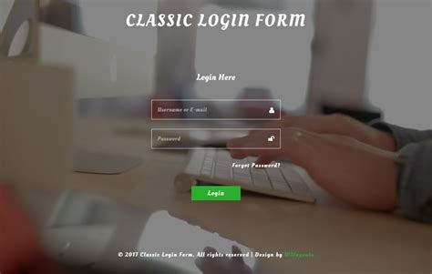 Share 10 Giao Diện Form đăng Nhập Responsive Cực đẹp Blog Fuvavi