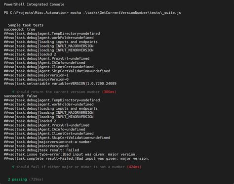 Adding A Succeeding Failure Unit Test To A Custom Task Fail Azure