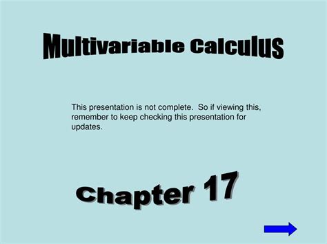 PPT Multivariable Calculus PowerPoint Presentation Free Download ID