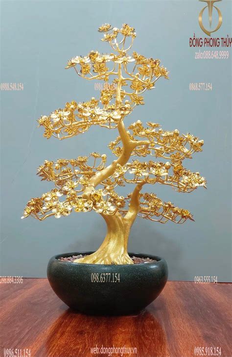 Cây Mai Vàng Bằng đồng Mạ Vàng 24k Đồng Phong Thủy