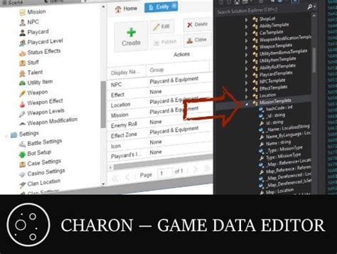 game data editor charon a plugin for managing game s data used for