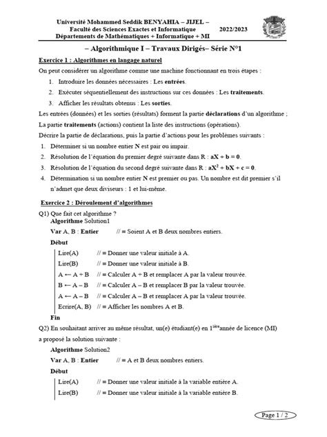 algorithmique td1 2022 2023 v1 pdf