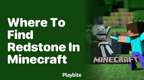 Where To Find Redstone In Minecraft Explained Playbite
