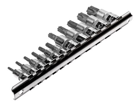 Набор Торцевых Головок с Насадкой TORX Т10-Т60 с Отвестием 1/4" и 3/8 ...