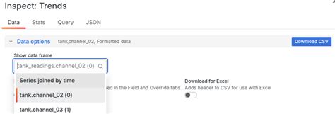 Download Csv Default Option For Timeseries Influxdb Grafana Labs