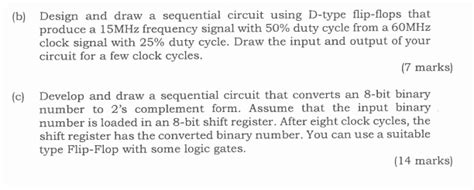 Solved B ﻿design And Draw A Sequential Circuit Using