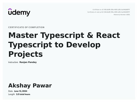 Akshay Pawar On Linkedin Javascript React Typescript Udemy