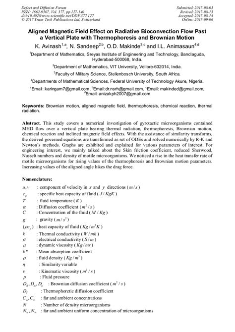 Aligned Magnetic Field Effect On Radiative Bioconvection Flow Past A Vertical Plate With