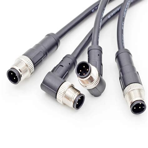 M12 D Coded Cordsets China Supplier M12 B Coding 5 Pin Cable China Manufacturer M12 4 Pin D
