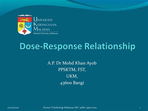 Dose Response Relationship Pptx