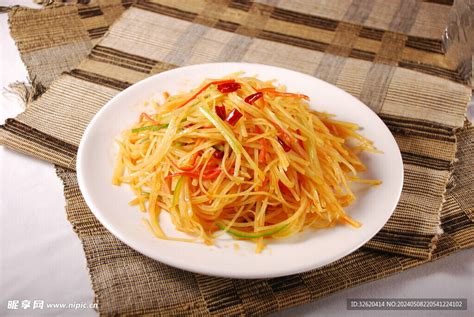 酸辣土豆丝摄影图 传统美食 餐饮美食 摄影图库 昵享网nipic cn