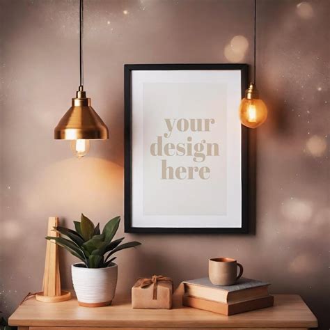 Premium Psd Psd Template Of A Realistic Interior Frame Rendering For