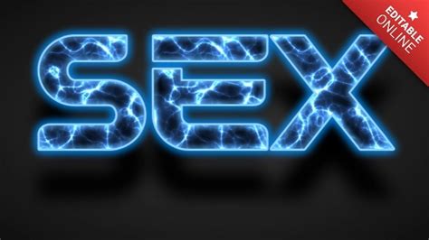 Sex Thunder Blue Text Effect Generator