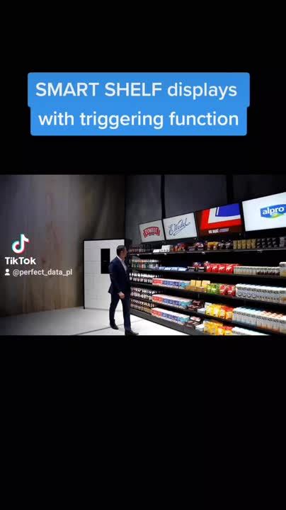 Perfect Data On Linkedin Smart Shelf Display With Triggering Function