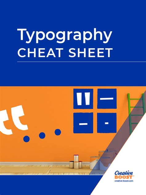 Typography Cheat Sheet Pdf Ellipsis Writing