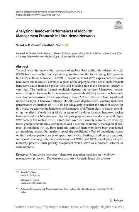 Analyzing Handover Performances Of Mobility Management Protocols In Ultra Dense Networks
