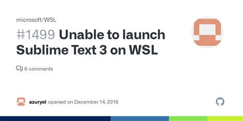 Unable To Launch Sublime Text 3 On Wsl · Issue 1499 · Microsoftwsl