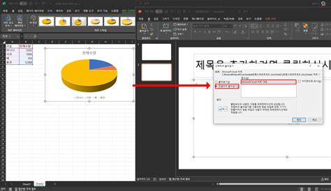 파워포인트 엑셀 차트 복사 ppt 표 추가하는 방법 연결하여 붙여넣기 데이터 링크 엑셀과 파워포인트 자료 연동