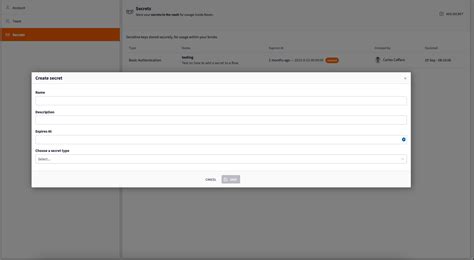Secrets Management DTACT Raven Docs