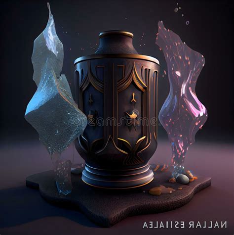 Magic Lamp With A Candle Magic Lamp Magic Lamp On The Wall Stock Illustration Illustration Of