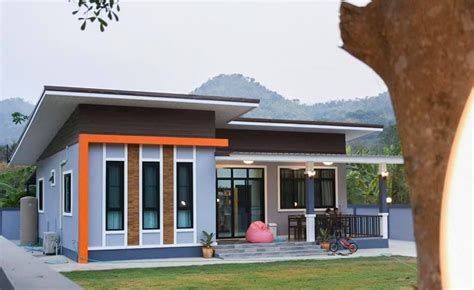 บ้านโมเดิร์นสวยโมเดิร์น 3 ห้องนอน 1 ห้องน้ำ งบก่อสร้าสง 800 000 บาท ดูไอเดียบ้าน สถาปัตยกรรม