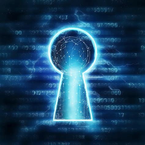 Digital Keyhole Gateway To Secure Information Premium Ai Generated Image