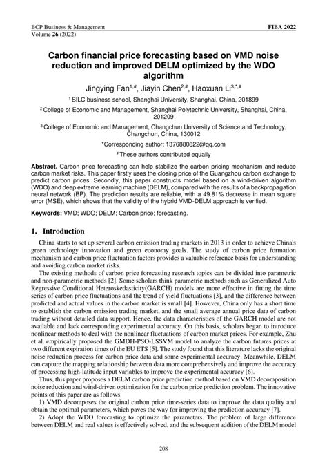 Pdf Carbon Financial Price Forecasting Based On Vmd Noise Reduction And Improved Delm