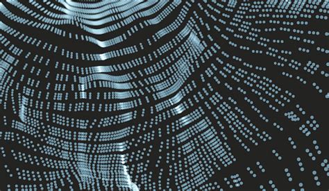 Abstract Background With Dynamic Particles Circular Grid Pattern 3d