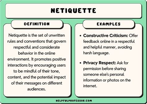 Digital Etiquette Examples